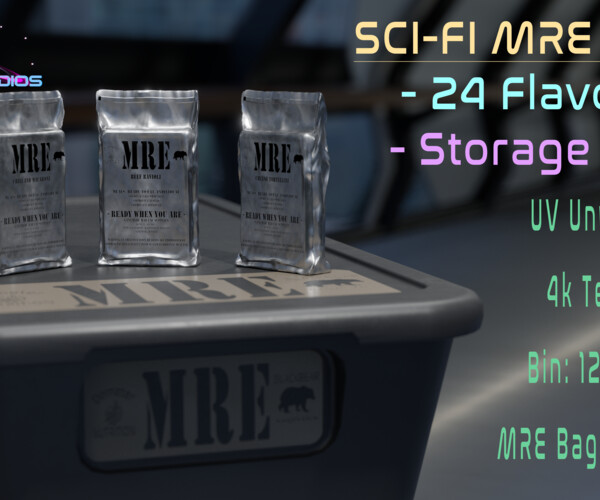 ArtStation - Sci-Fi MRE Pack | Game Assets