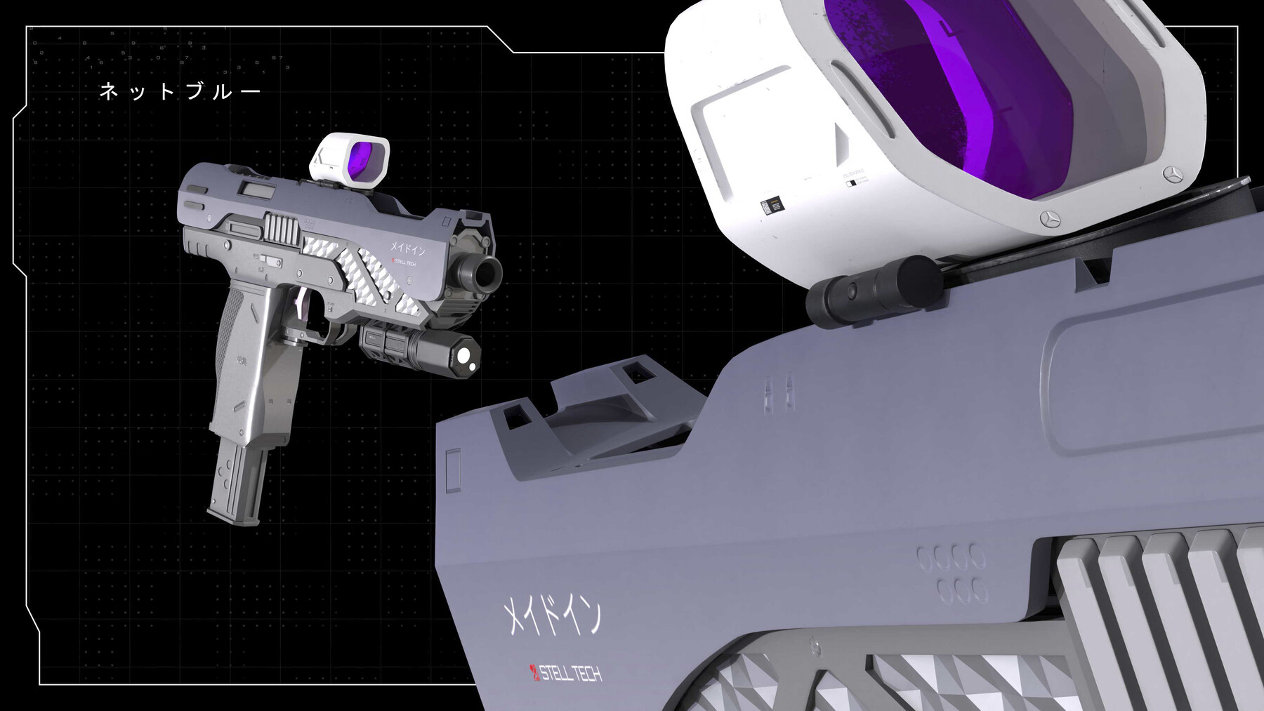 ArtStation - AS VAL TYPE III x MIDNIGNT X NETBLUE EDITION w MODULE SET | STELL TECH | Game Assets