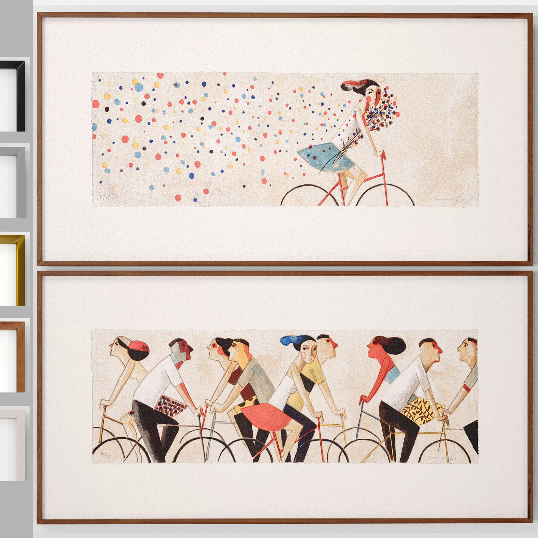 ArtStation - Art Frames 43- bicyclist colors | Resources