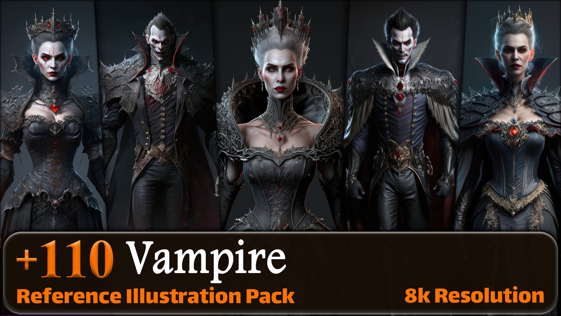 ArtStation - 110 Vampire Reference Pack | 8K | v.4 | Artworks