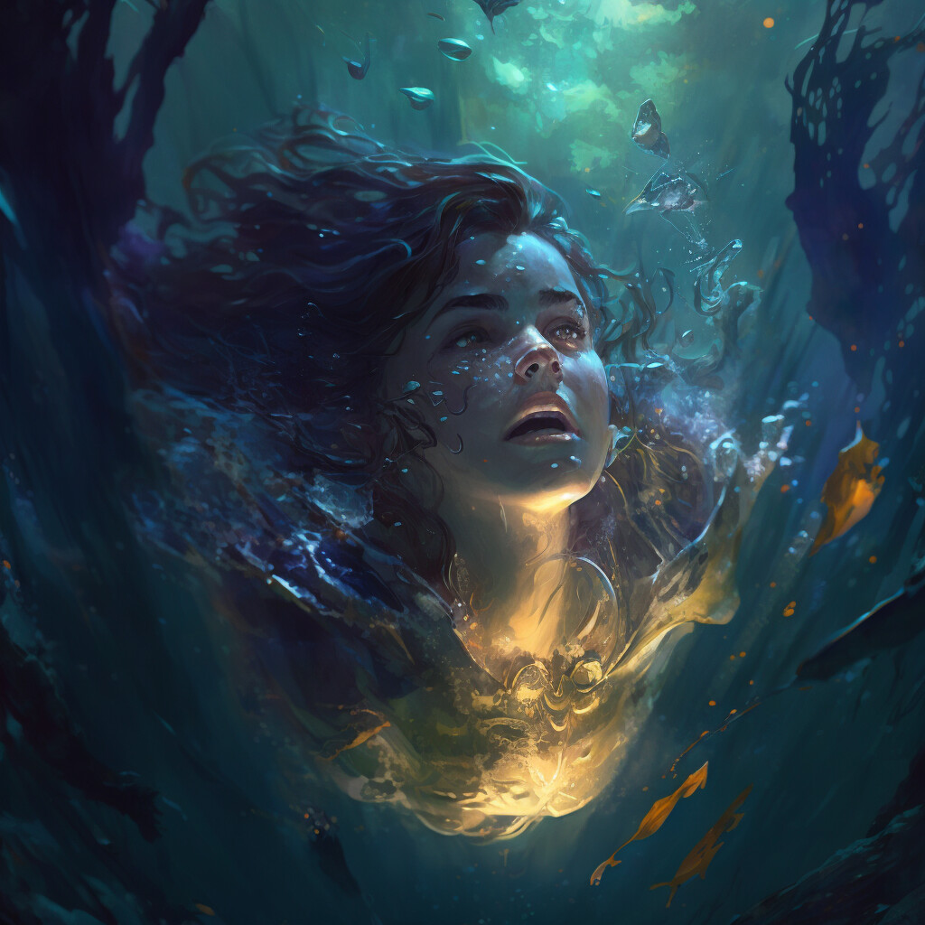 ArtStation - Submerged Fatigue: A Digital Portrait of a Weary Swimmer 3 | Artworks