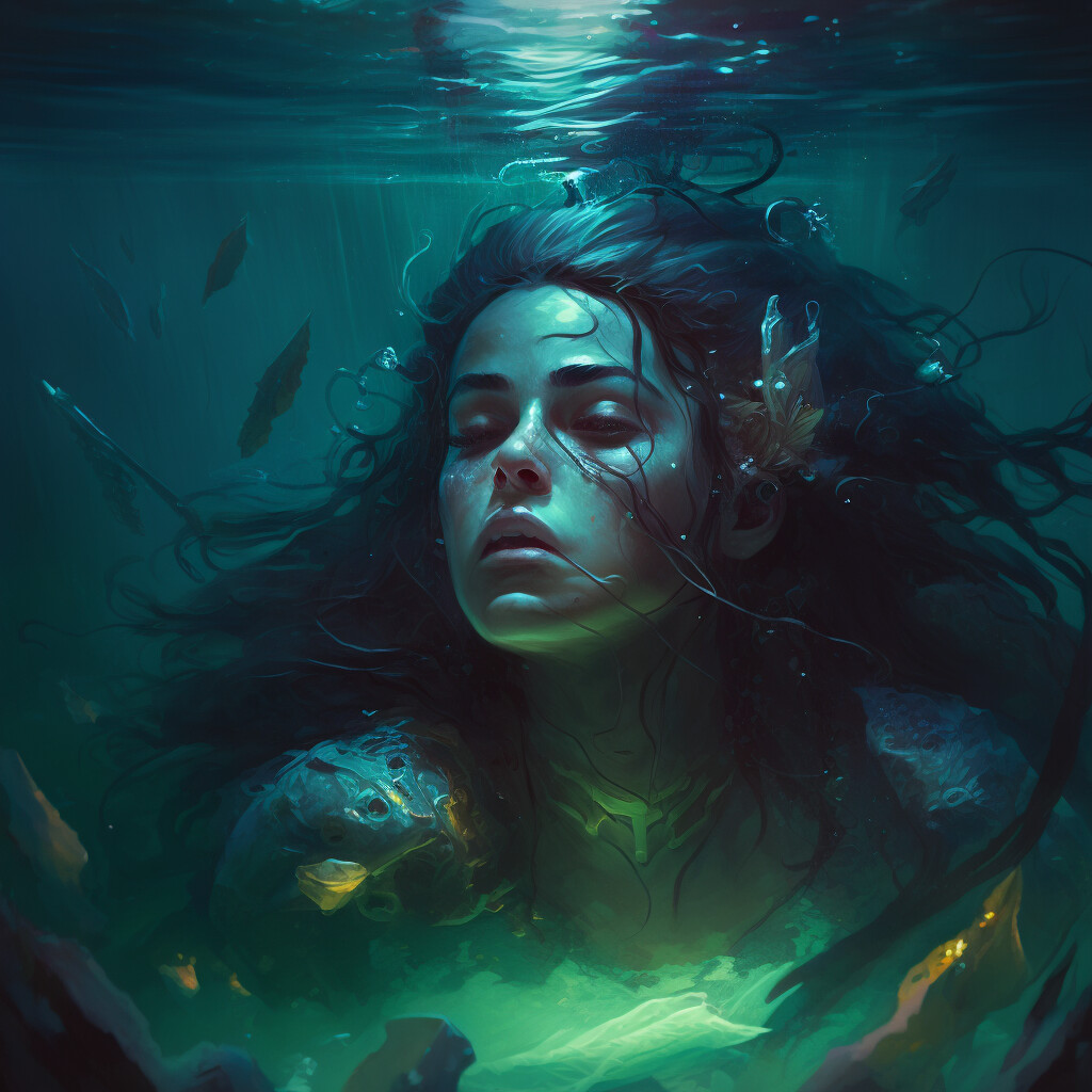 ArtStation - Submerged Fatigue: A Digital Portrait of a Weary Swimmer 8 | Artworks