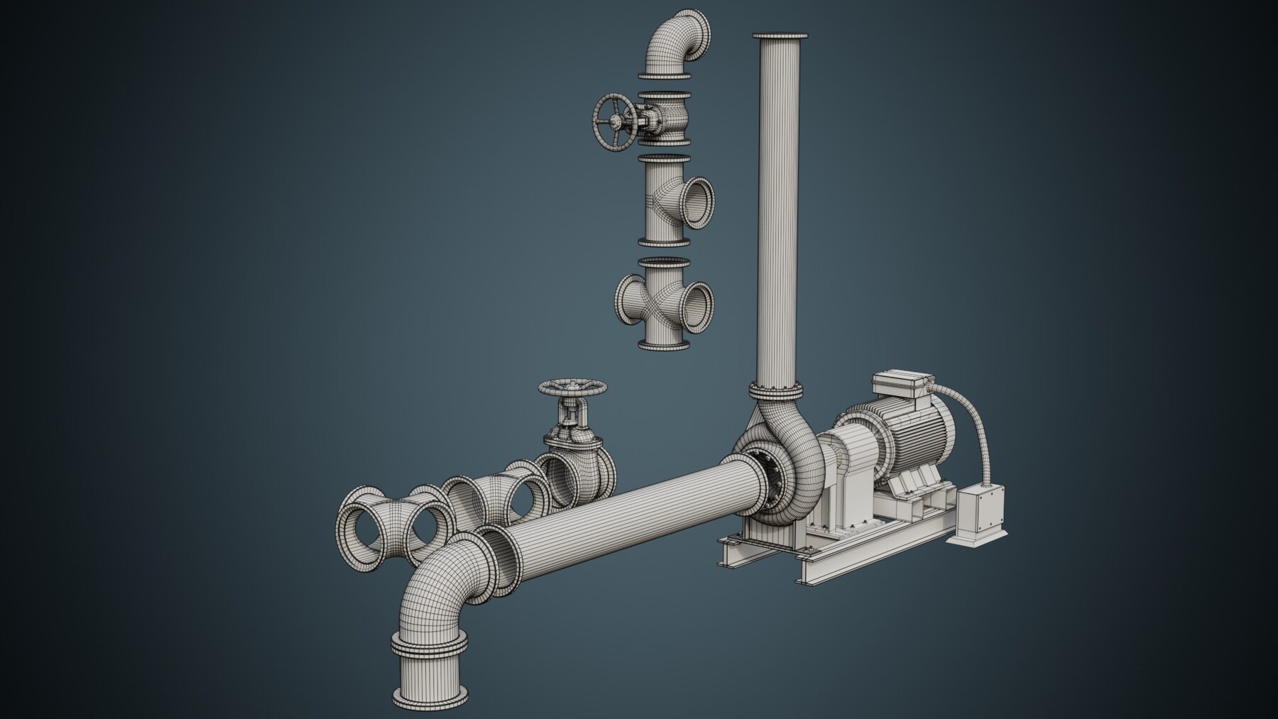 ArtStation - Water Pump 3A | Game Assets