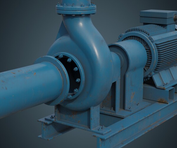 ArtStation - Water Pump 3B | Game Assets