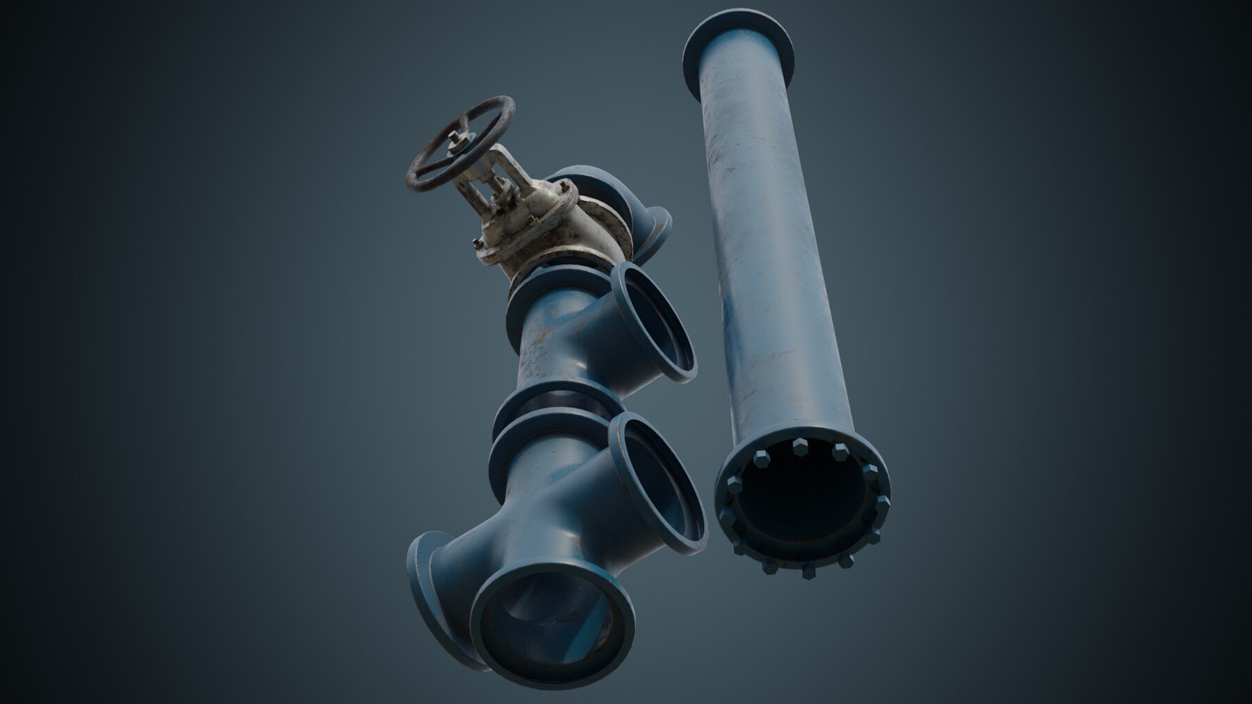 ArtStation - Industrial Pipes 5B | Game Assets