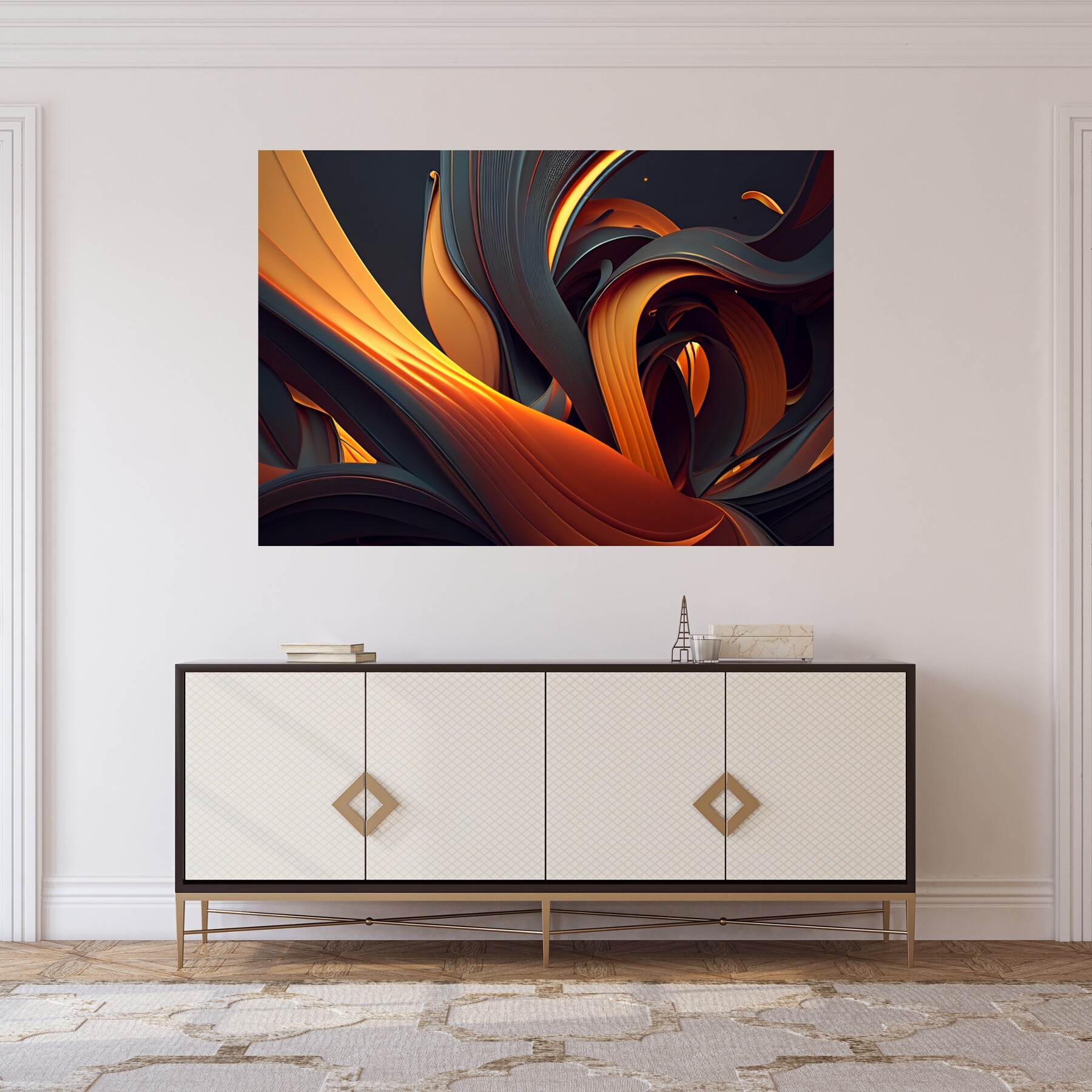 ArtStation - Abstract Decor Wall Art, Home Decor Art, Original Abstract ...