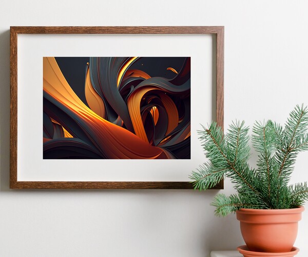 ArtStation - Abstract Decor Wall Art, Home Decor Art, Original Abstract ...