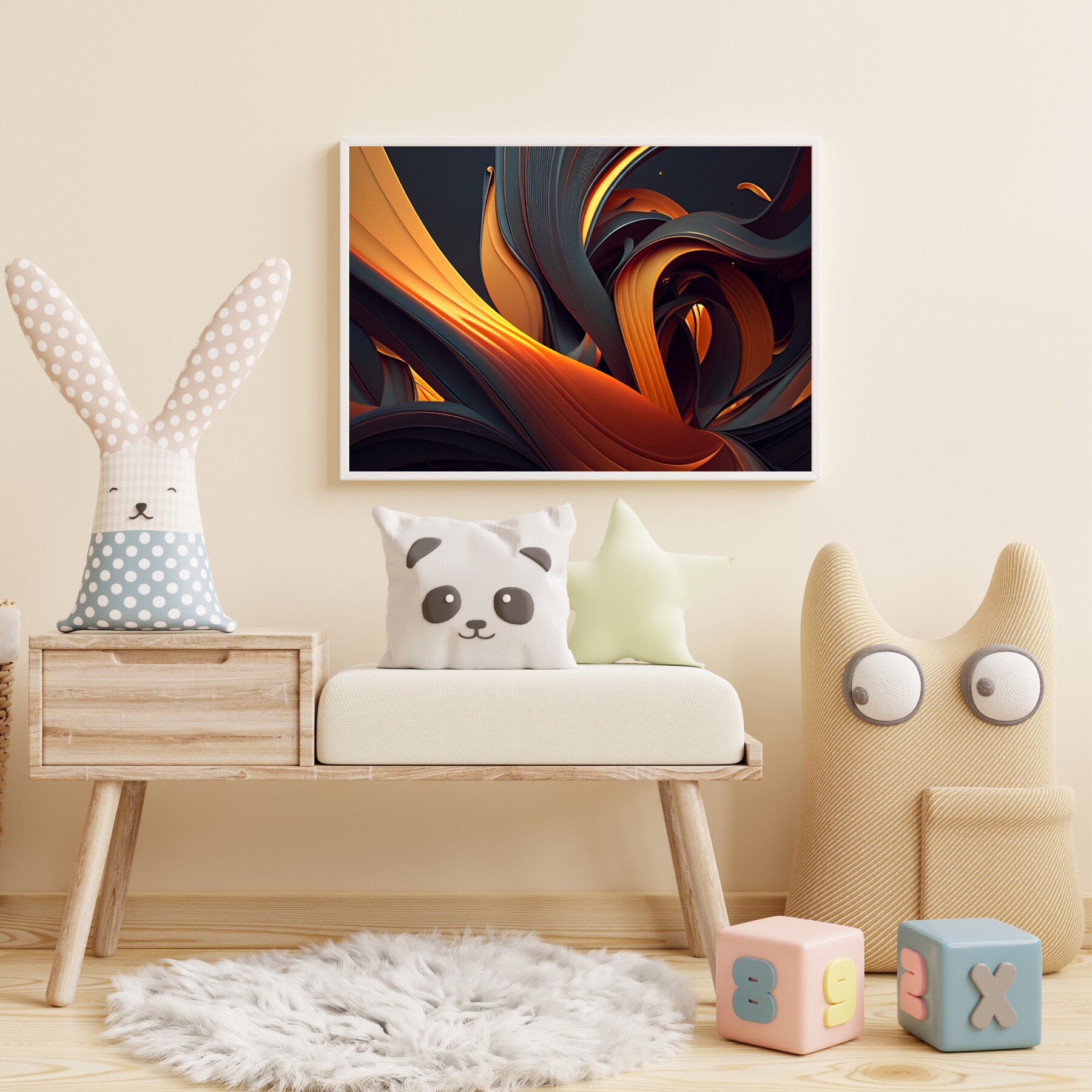 ArtStation - Abstract Decor Wall Art, Home Decor Art, Original Abstract ...