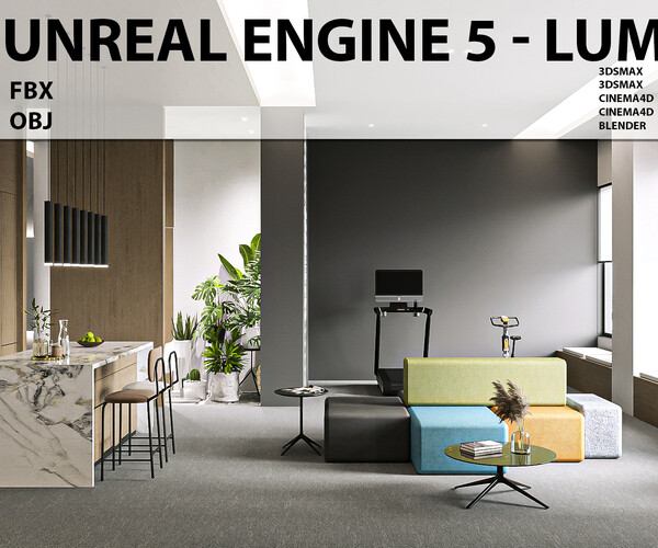 ArtStation - Office space design 02 for Unreal Engine | Resources