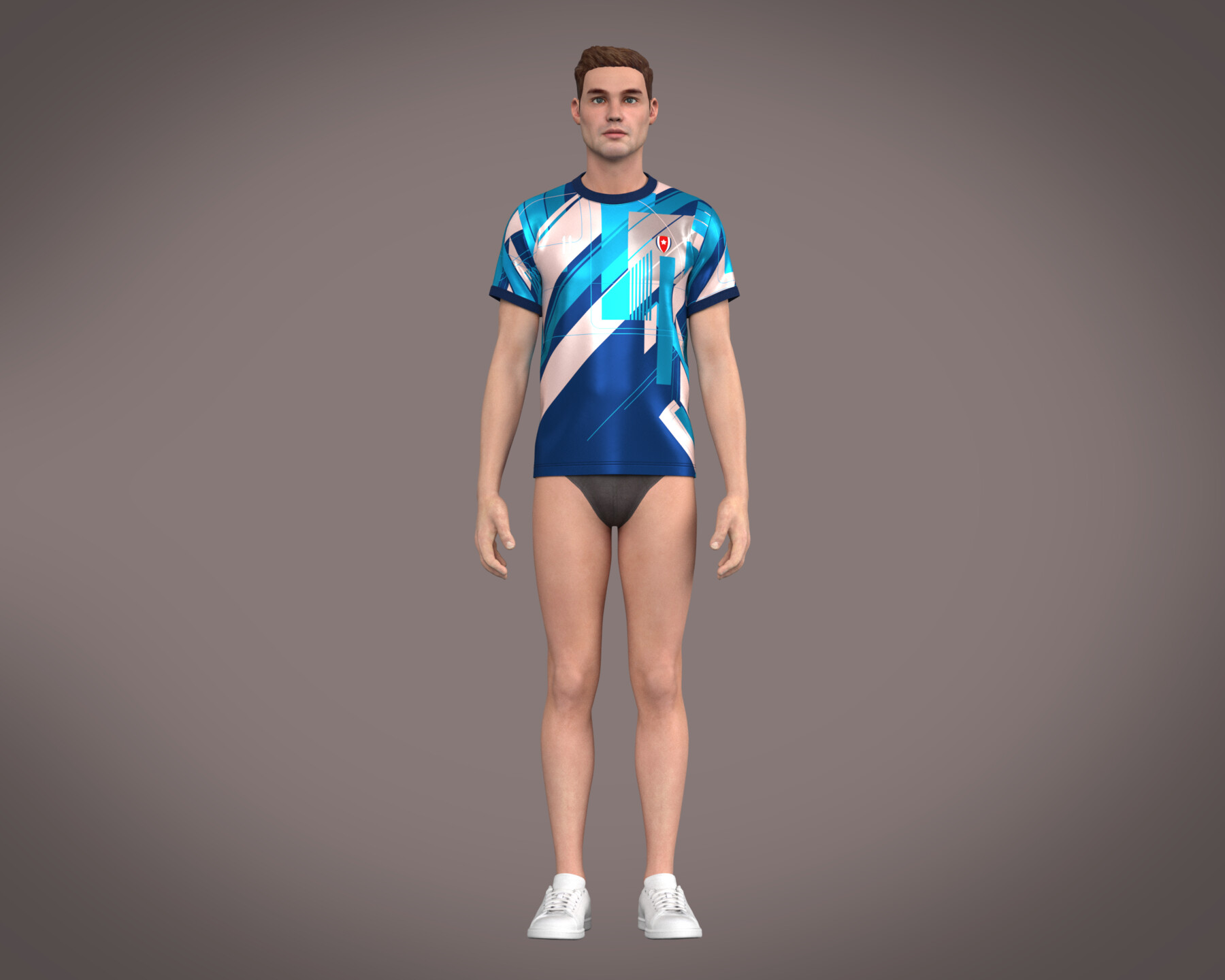 ArtStation - Soccer Football Blue color Jersey Player-11 | Resources