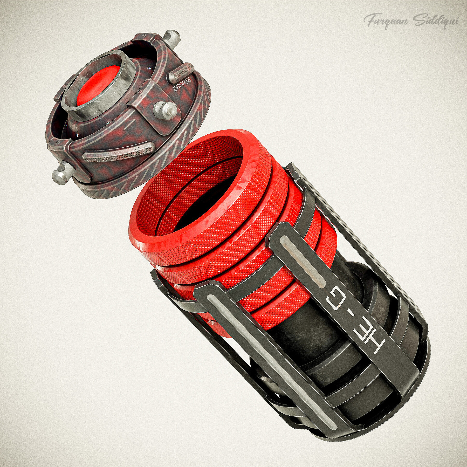 ArtStation - Sci-fi Grenades V8 PBR | Game Assets