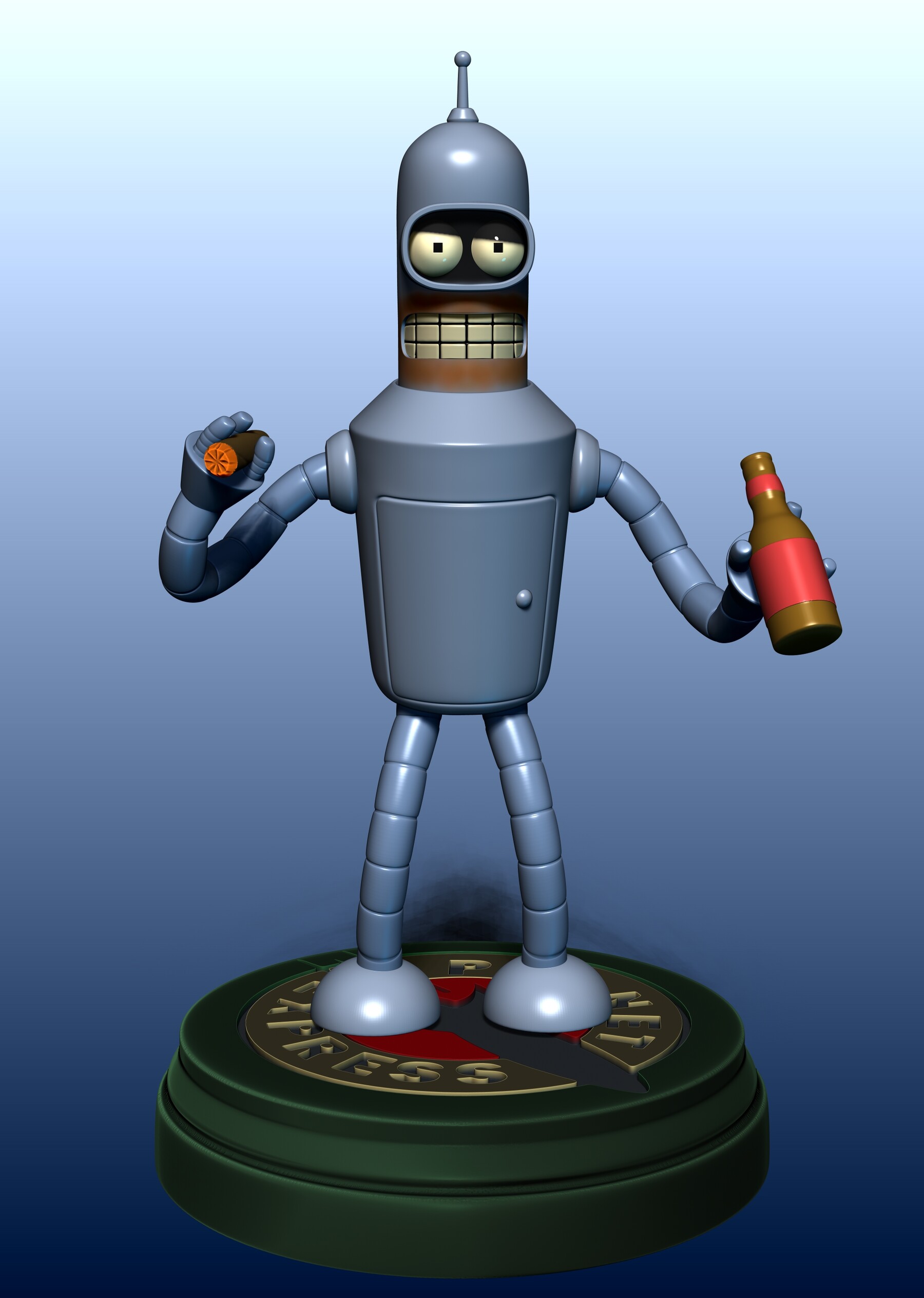 ArtStation - Bender from Futurama for 3D printing | Resources