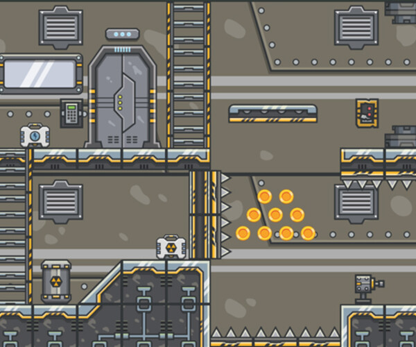 ArtStation - Spaceship Tileset | Game Assets