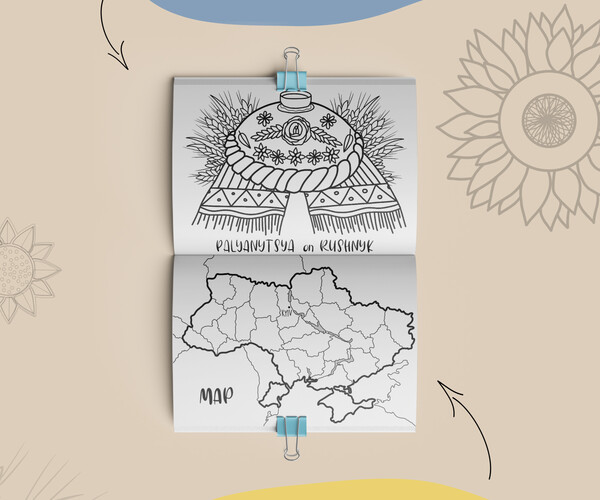 ArtStation - Coloring book: Ukraine | Books & Comics