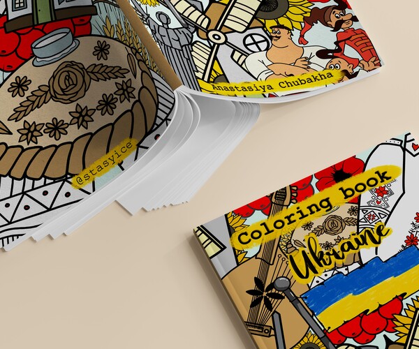 ArtStation - Coloring book: Ukraine | Books & Comics
