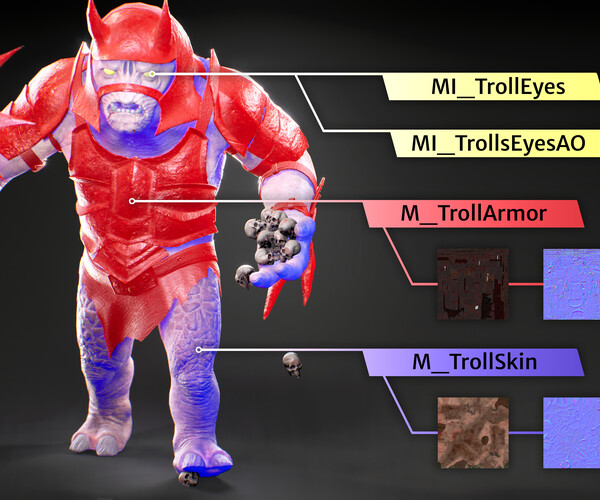 ArtStation - Attack Troll Game Character (UE5) | Game Assets