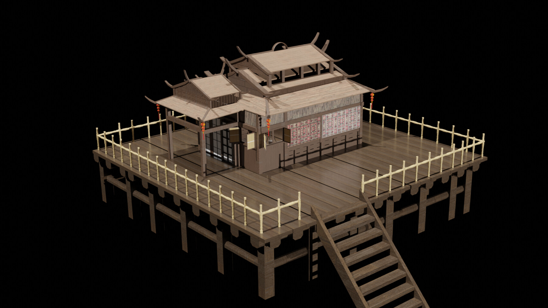 ArtStation - Chinese House 2 | Game Assets
