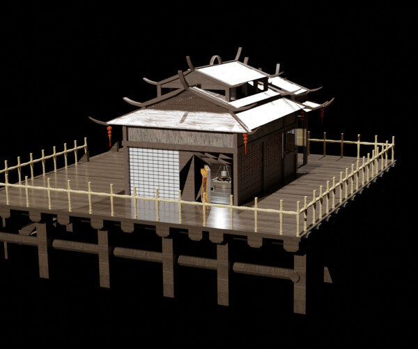 ArtStation - Chinese House 2 | Game Assets