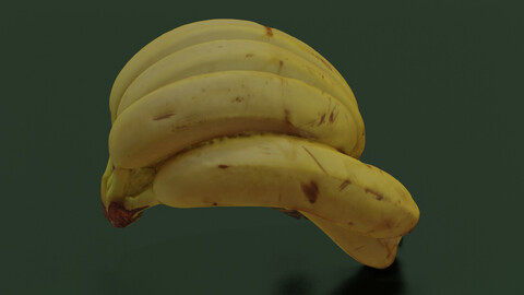 ArtStation - Banana Bunch low poly game ready | Game Assets