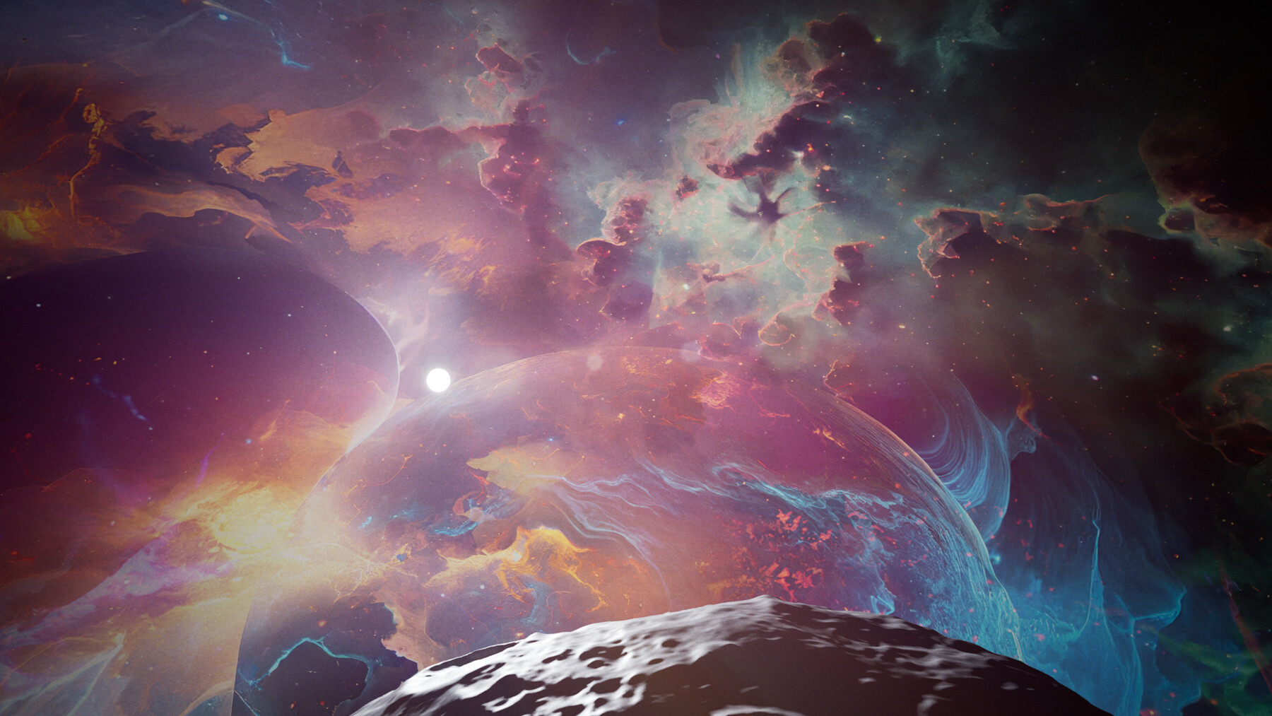 Artstation Planets And Nebula Skyboxes Volume 6 Unreal Engine Project Included Blackhole