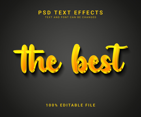 ArtStation - 3D Thanks. PSD fully editable text effect. Layer style PSD ...