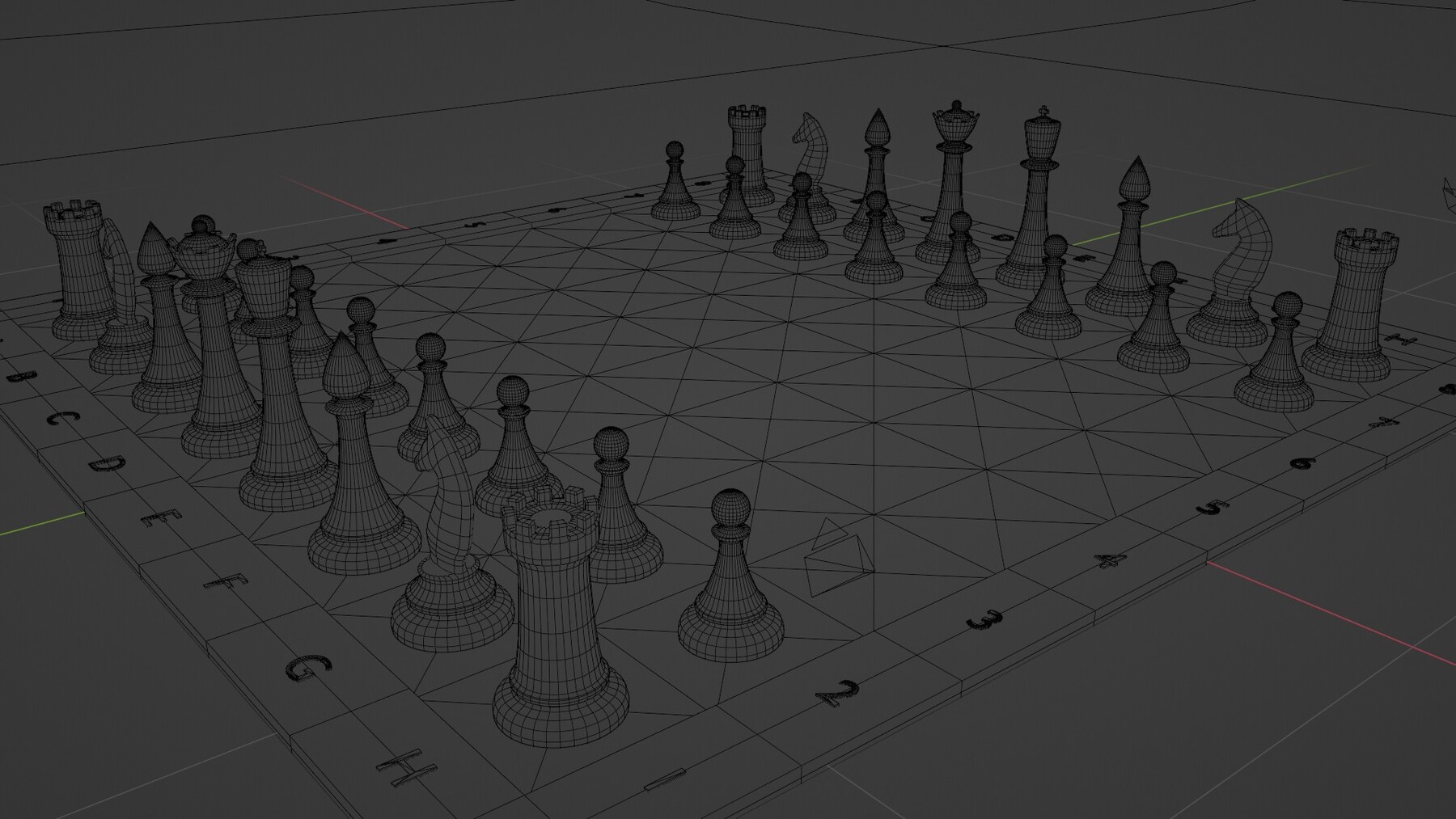 ArtStation - Camouflaged Chess Set | Game Assets