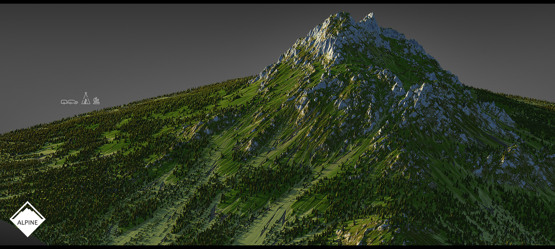 ArtStation - Alpine mountain Pack | Game Assets