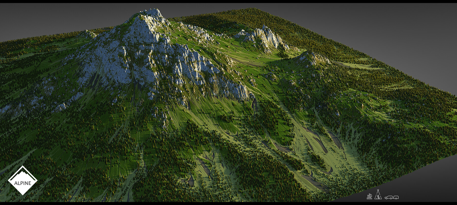 ArtStation - Alpine mountain Pack | Game Assets