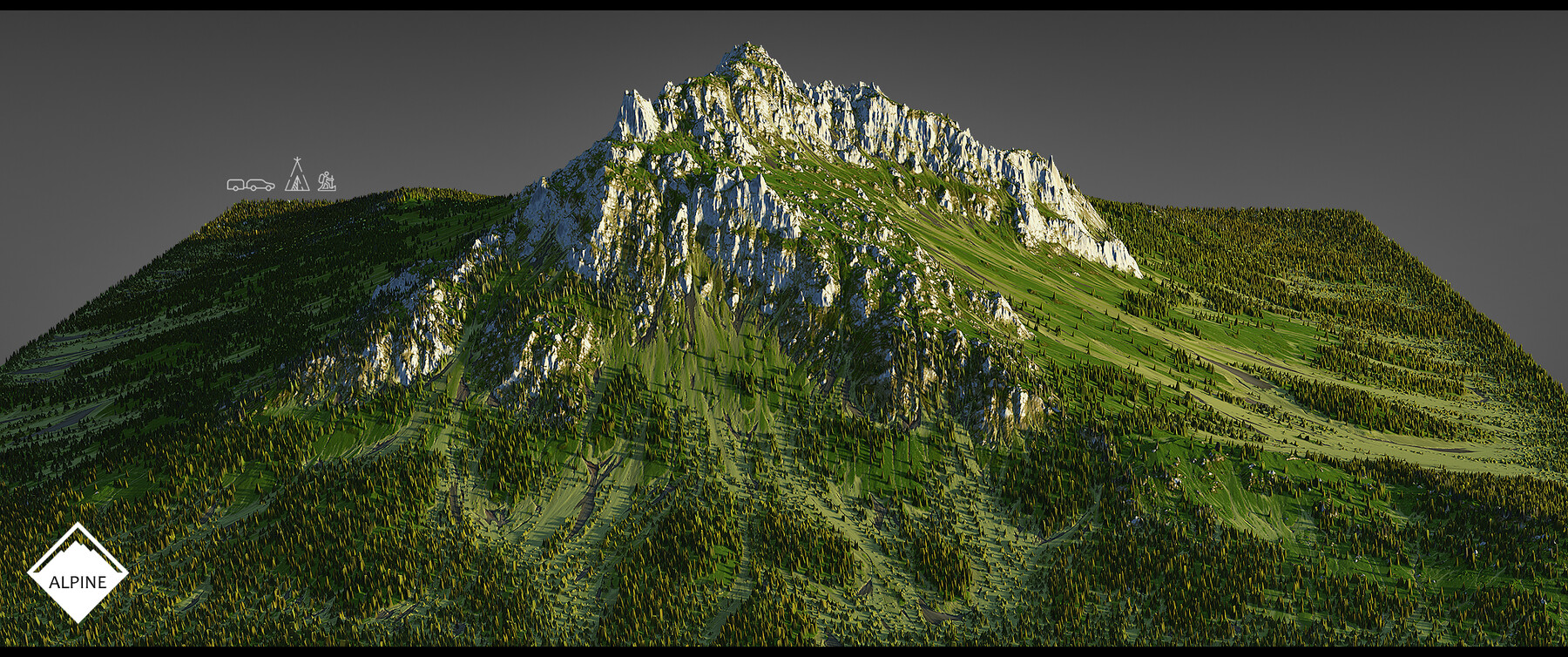 ArtStation - Alpine mountain Pack | Game Assets