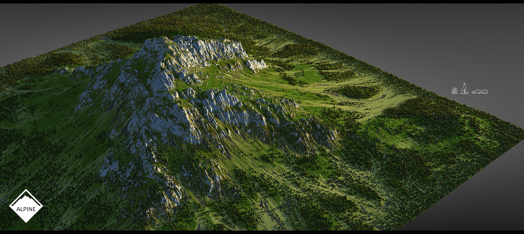 ArtStation - Alpine mountain Pack | Game Assets