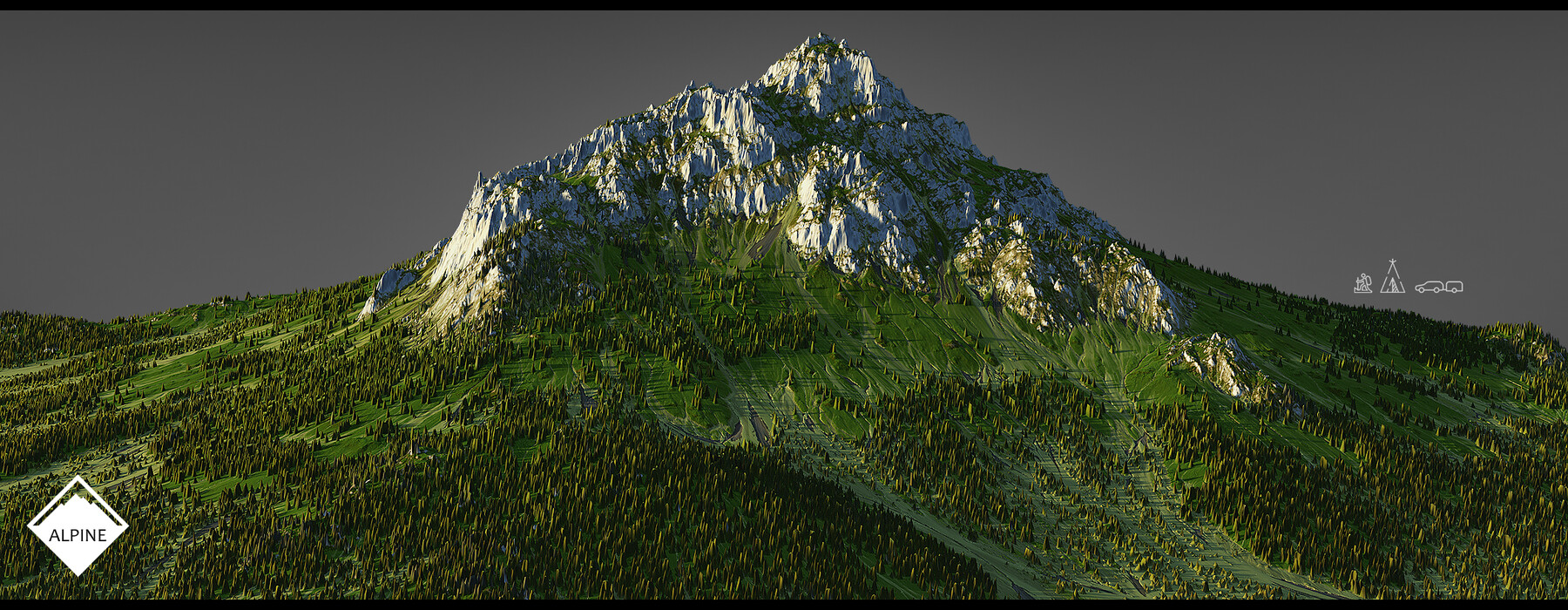 ArtStation - Alpine mountain Pack | Game Assets