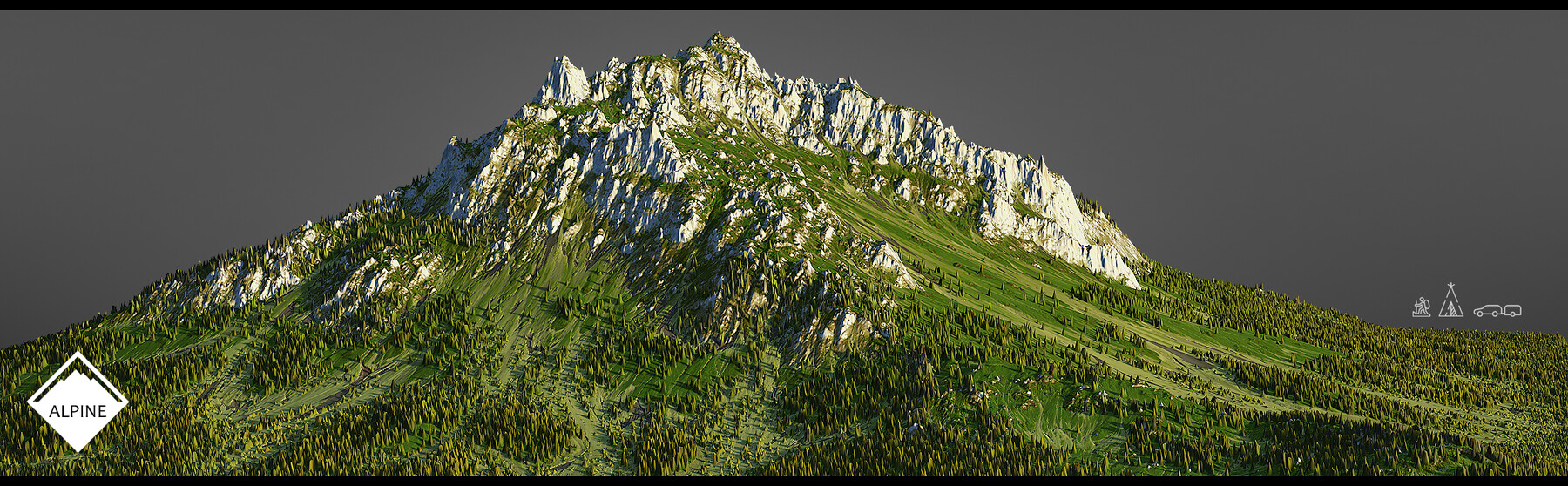 ArtStation - Alpine mountain Pack | Game Assets