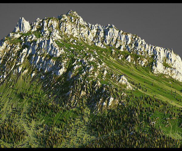 ArtStation - Alpine mountain Pack | Game Assets