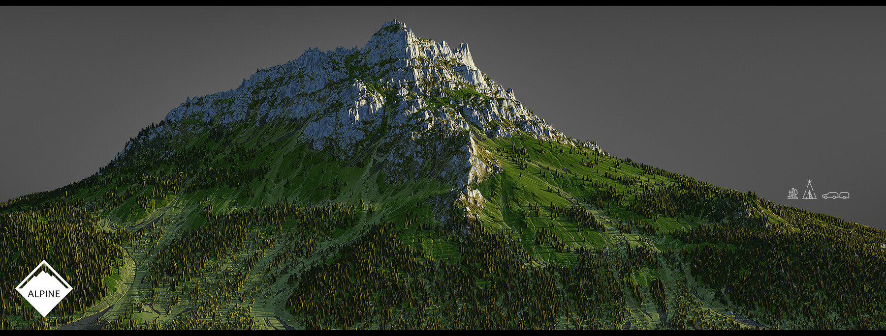 ArtStation - Alpine mountain Pack | Game Assets