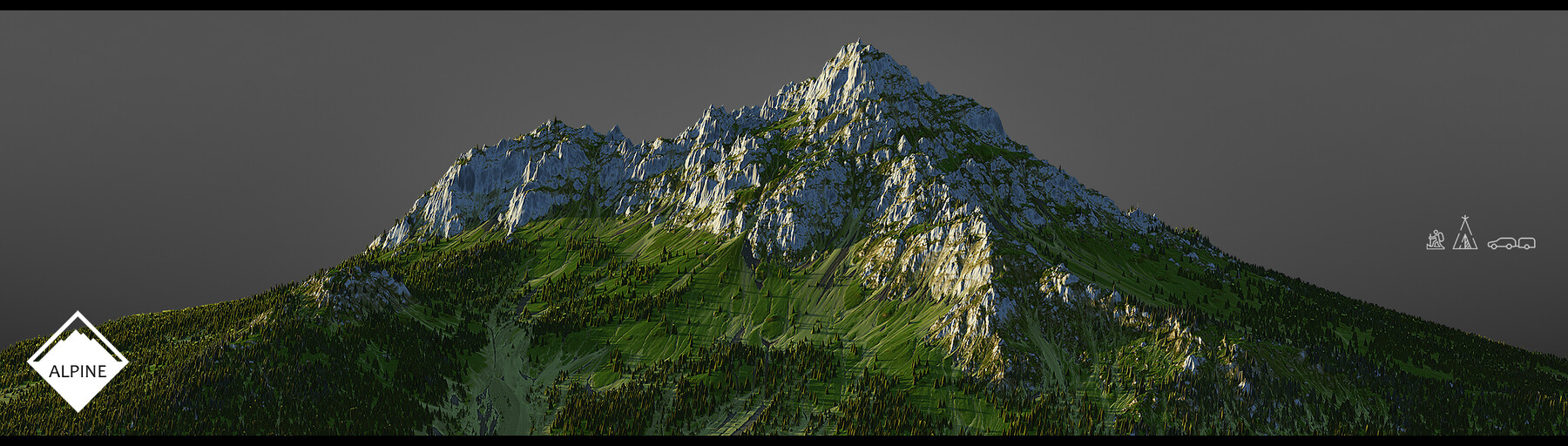 ArtStation - Alpine mountain Pack | Game Assets