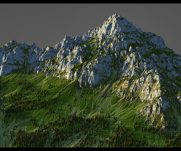 ArtStation - Alpine mountain Pack | Game Assets