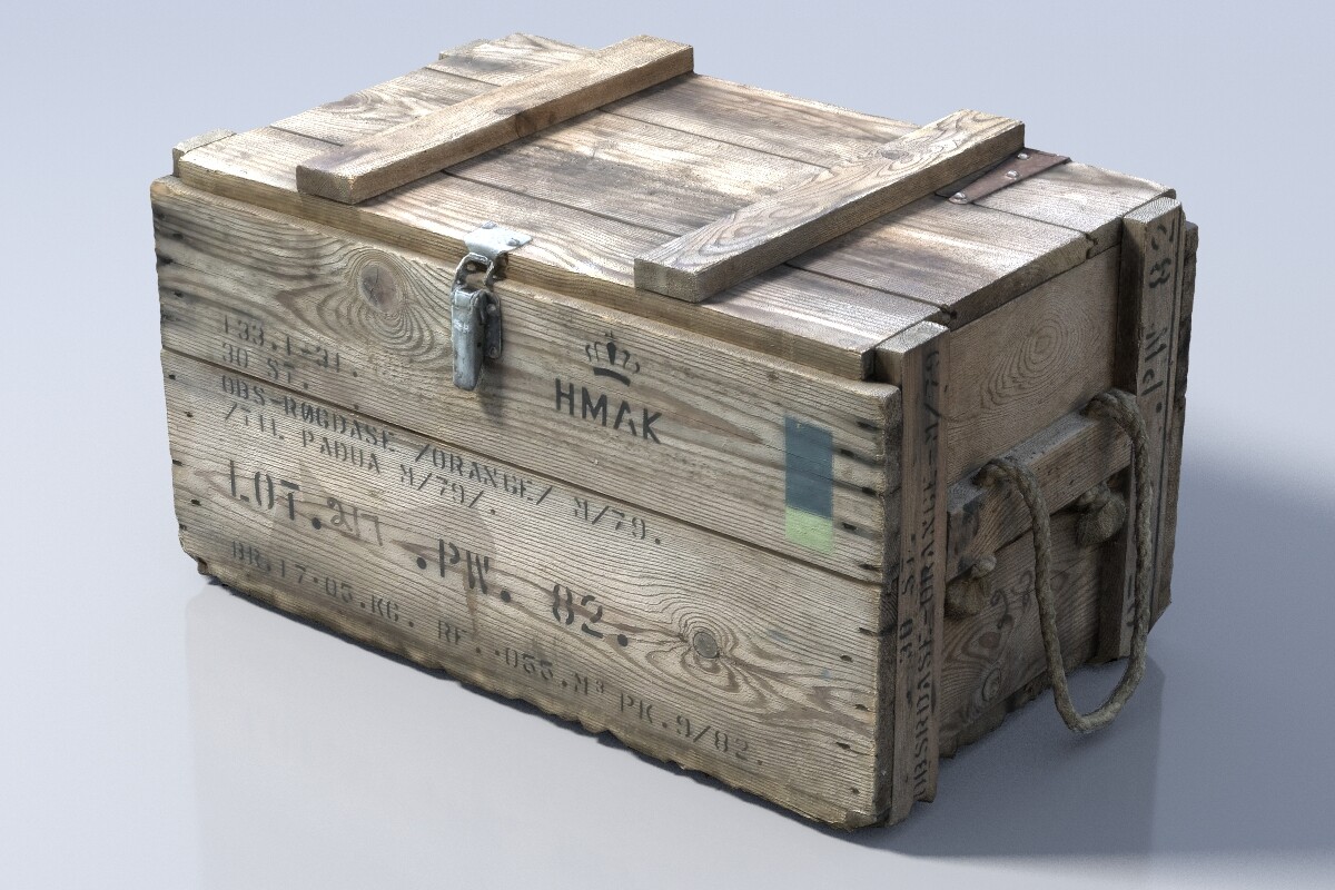 ArtStation - Ammunition box | Game Assets