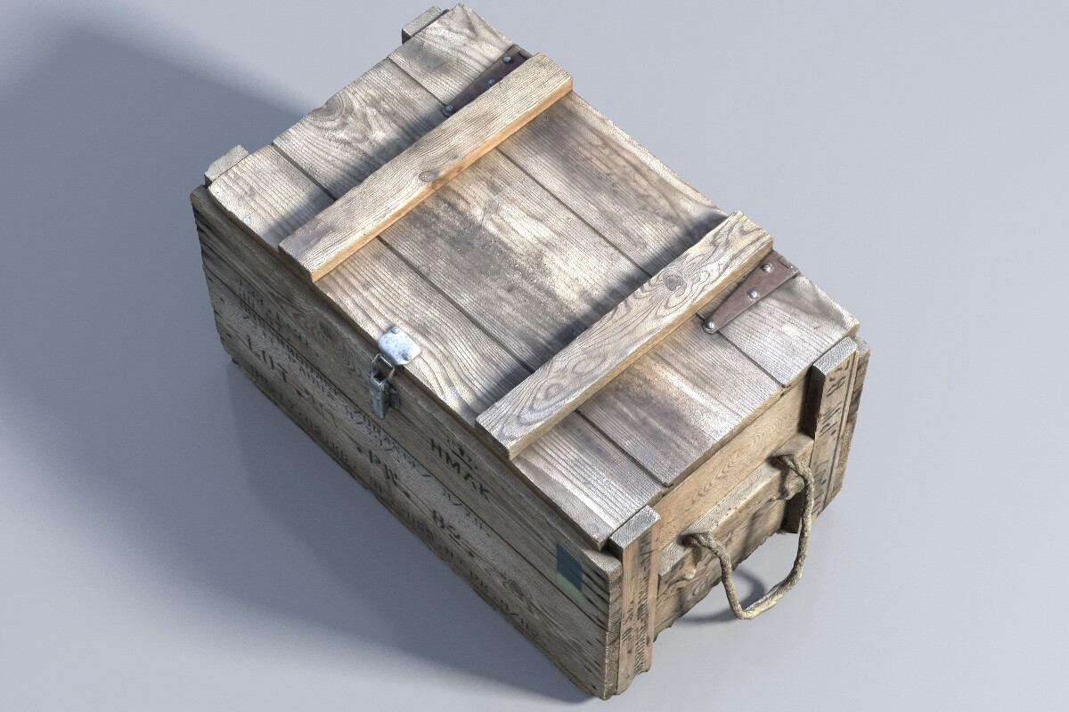 ArtStation - Ammunition box | Game Assets