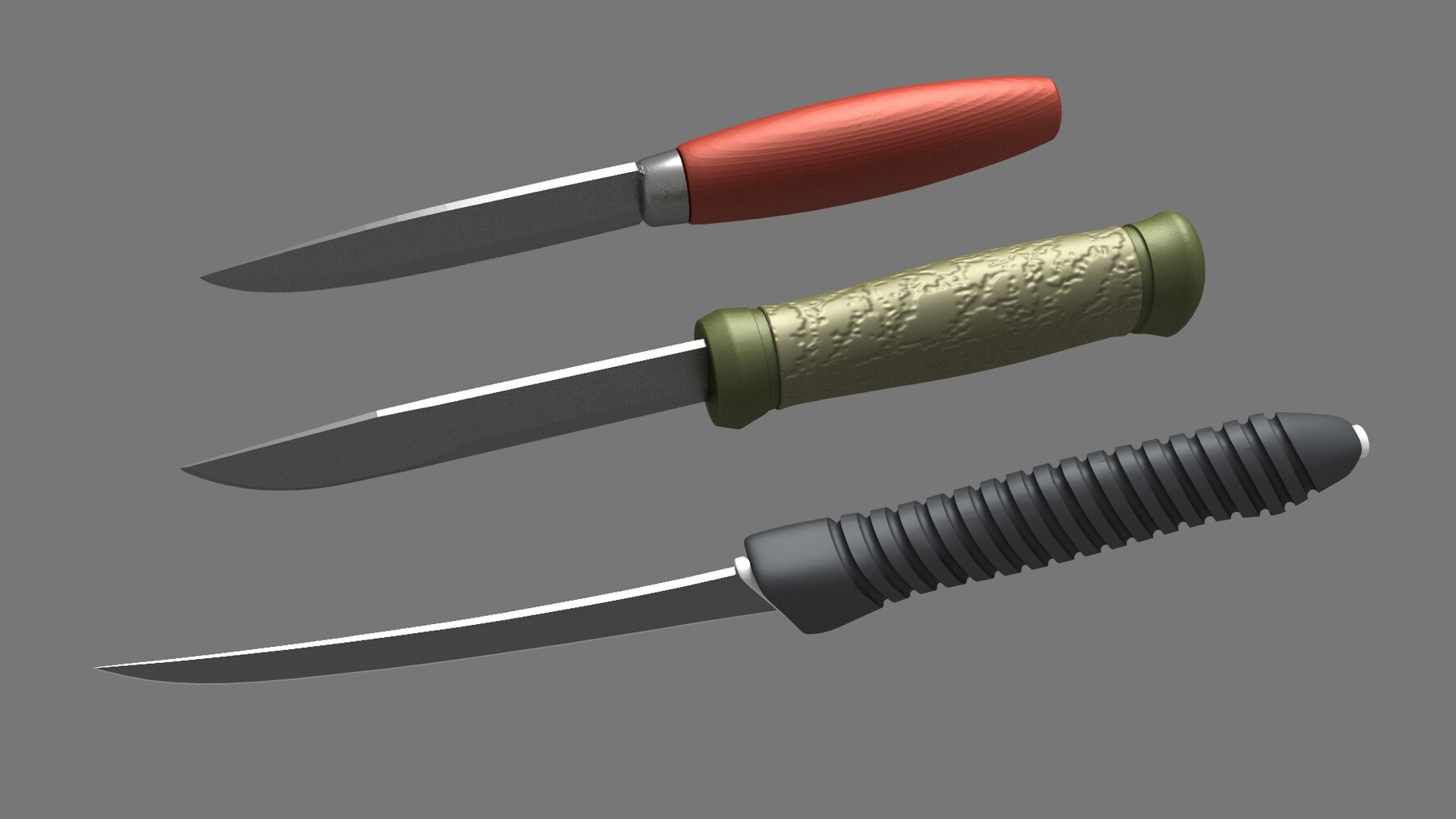 ArtStation - Knives x 3 | Game Assets