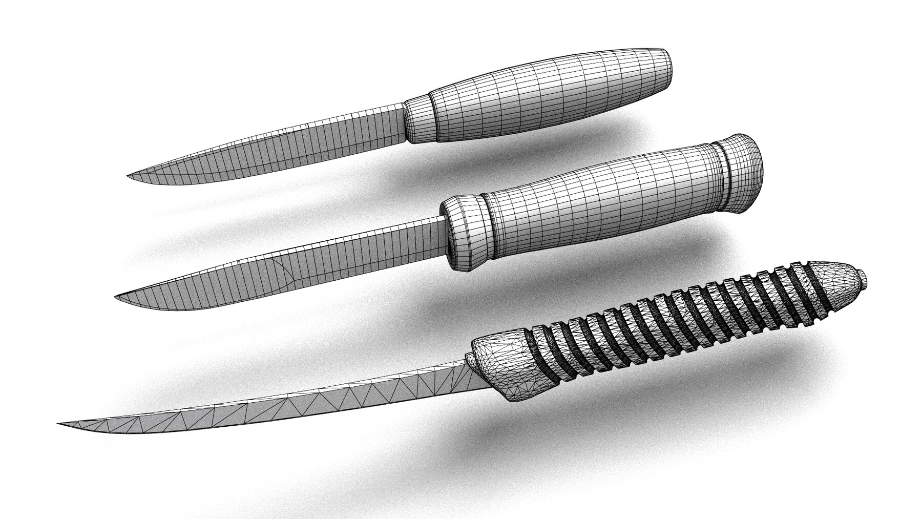 ArtStation - Knives x 3 | Game Assets