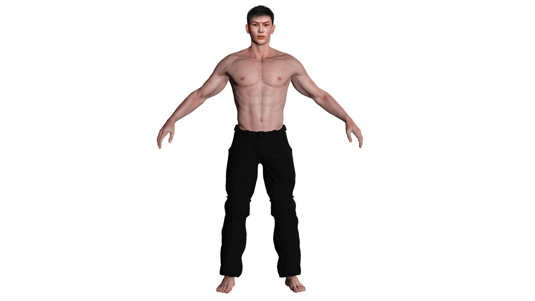 ArtStation - AAA 3D REALISTIC HUMAN MALE CHARACTER - ASIAN KOREAN MAN ...