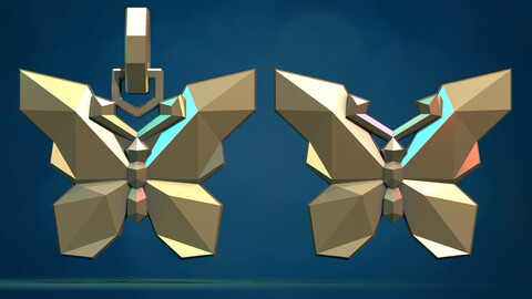 ArtStation - Butterfly Low Poly | Resources
