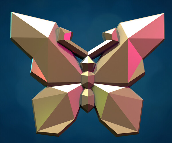 ArtStation - Butterfly Low Poly | Resources