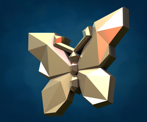 ArtStation - Butterfly Low Poly | Resources