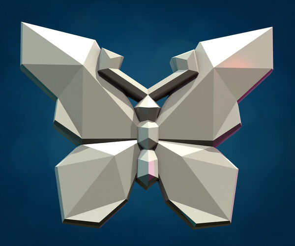 ArtStation - Butterfly Low Poly | Resources