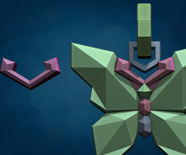 ArtStation - Butterfly Low Poly | Resources
