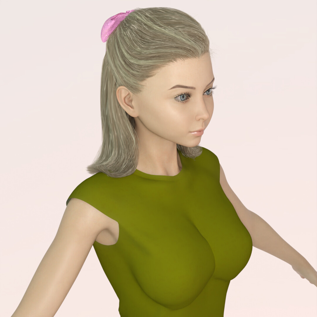 ArtStation - Toosdhi- Cute doll//blendshape facial capture/Unreal Engine 4 | Game Assets