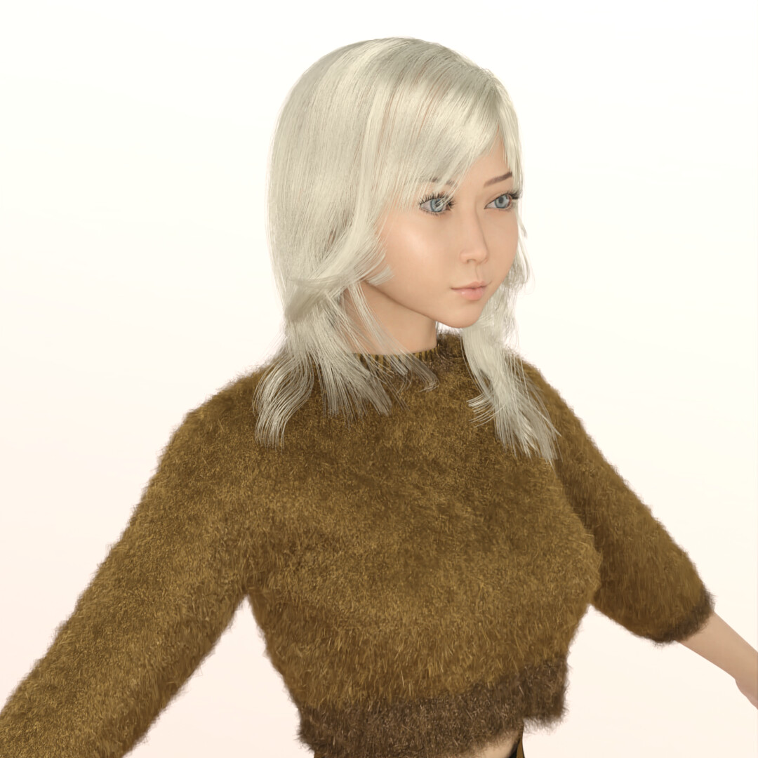 ArtStation - Xandrea- Temperament lady//blendshape facial capture/Unreal Engine 4 | Game Assets