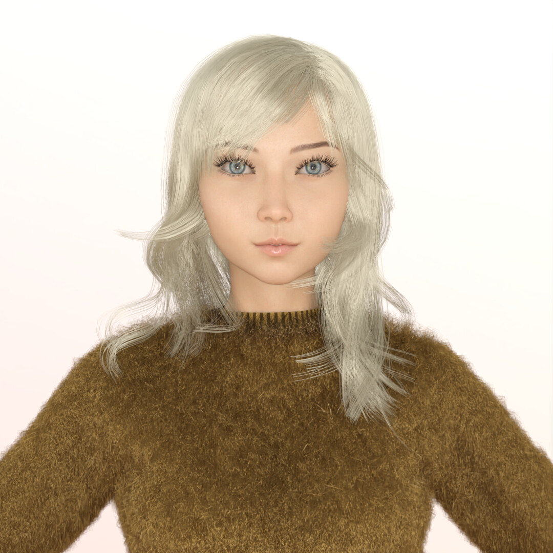 ArtStation - Xandrea- Temperament lady//blendshape facial capture ...