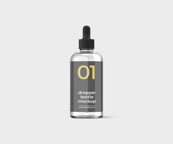 ArtStation - Transparent Dropper Bottle Mockup | Artworks